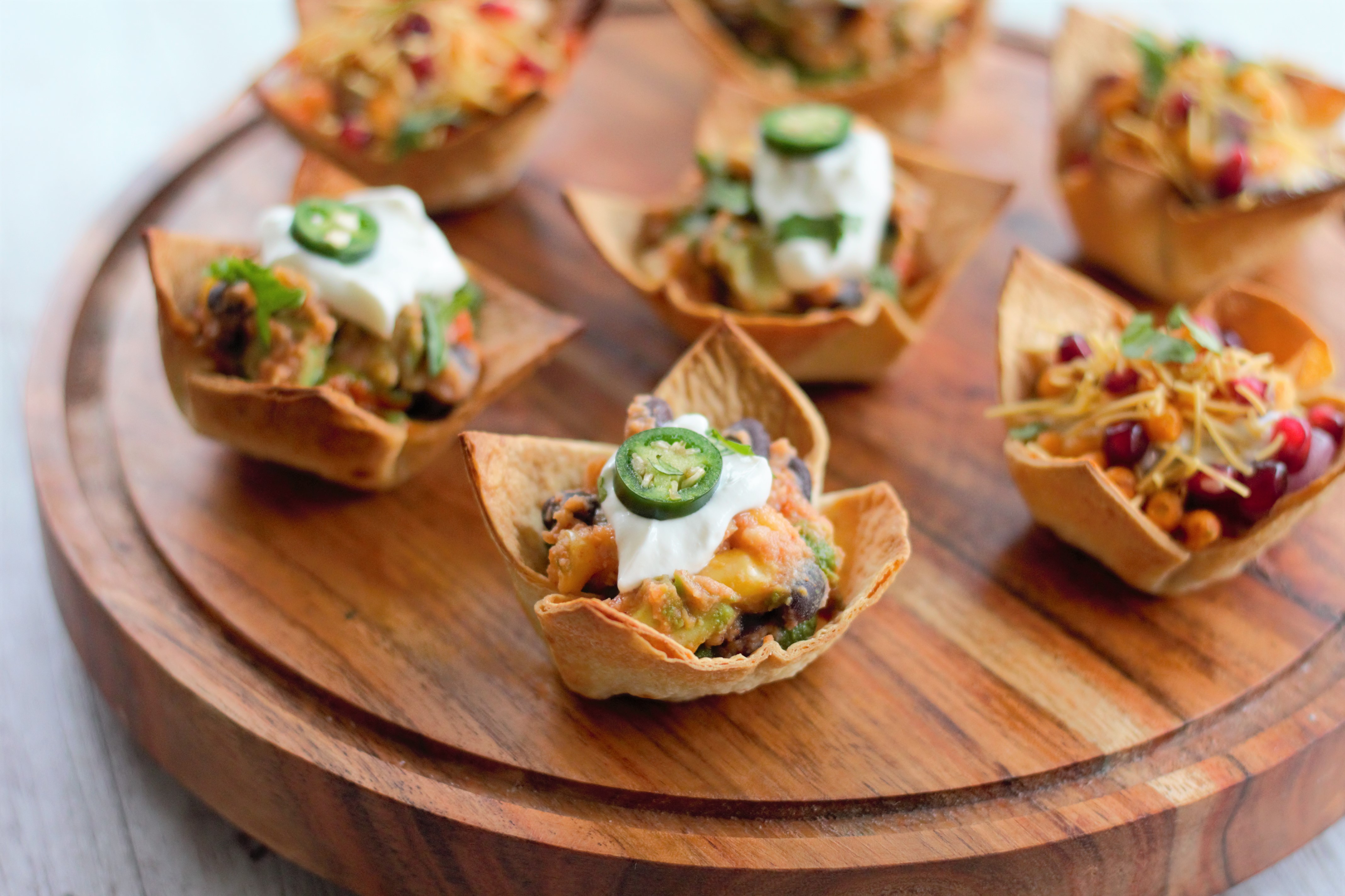 Indo-Mexican Papdi Chaat Cups – Tikkas To Tapas Indian
